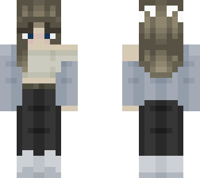 off shoulder crop top | Minecraft Skin