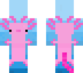 Pink Axolotl | Minecraft Skin