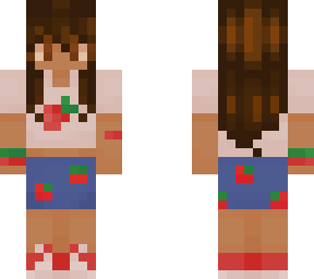 Cute Strawberry Girl | Minecraft Skins