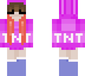 TnT Purple girl Two girl irl tell me to make this :/ | Minecraft Skin