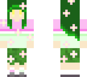 Green Flower Girl | Minecraft Skins
