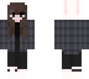 Girl with plaid jacket | Minecraft Skin