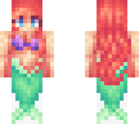 Ariel Disney Princess Mermaid Girl Minecraft Skins