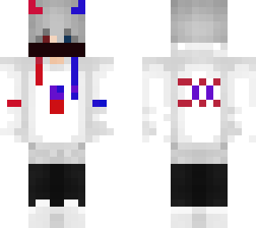 blue and red demon | Minecraft Skin