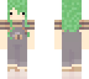 green hair | Minecraft Skin