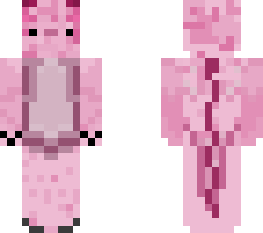 Pink Axolotl | Minecraft Skin