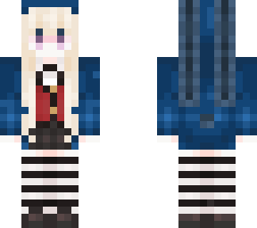 Recolor of IV1ntageskvll‘s Runa Yumozuki | Minecraft Skin