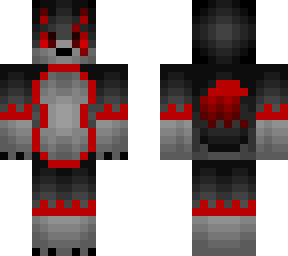 Red/Black wolf | Minecraft Skin