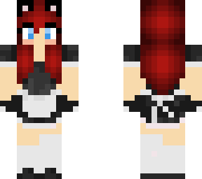 red hair maid girl | Minecraft Skin