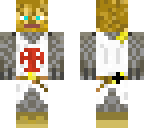 Templar Knight (No helmet) 3.0 | Minecraft Skin
