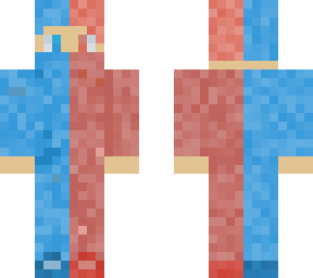 half cold half hot | Minecraft Skin