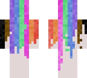 pride flag RAINBOW insert exclamation marks | Minecraft Skin