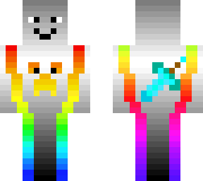 rainbow creeper | Minecraft Skin