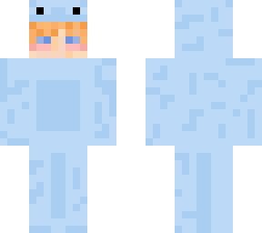 Blue axolotl | Minecraft Skin