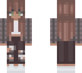 brown hair flannel | Minecraft Skins
