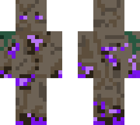 geode rock gem purple mossy golem | Minecraft Skins