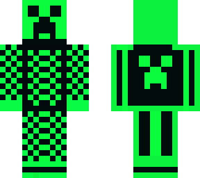neon green creeper | Minecraft Skin