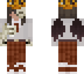 skeleton + moth + human hybrid with darker crown :) | Minecraft Skin
