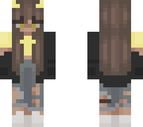 Yellow Devil Horns Girl~ | Minecraft Skin