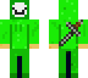 Dream remake w sword on back | Minecraft Skin