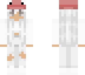 recolored female boomerna (white red) | Minecraft Skin