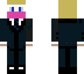 Black Suit With Hat And Mask Minecraft Skins