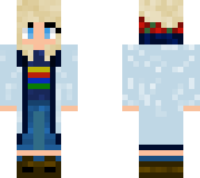 the 13th doctor mesh with my friend | Minecraft Skin