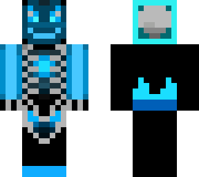 Blue Sonic Skeleton | Minecraft Skin