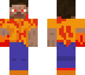 Fire steve | Minecraft Skin