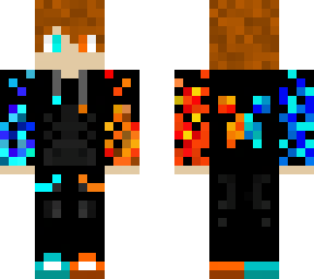 Fire water boy | Minecraft Skin