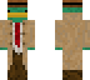 polite green duck | Minecraft Skin