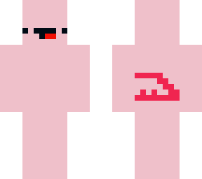 Axolotl with Skeppy Face | Minecraft Skin