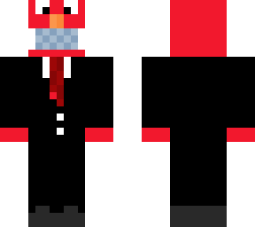 Elmo in a tux and mask | Minecraft Skin