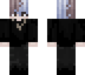 half half hair emo boy | Minecraft Skin