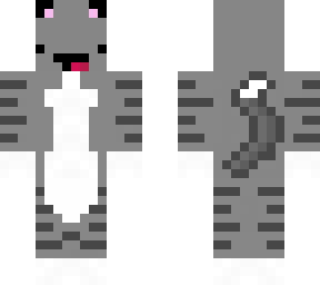 Derpy Grey Cat | Minecraft Skin