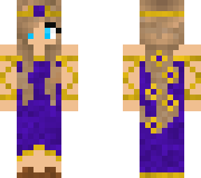 Fancy Purple Elven Princess | Minecraft Skin