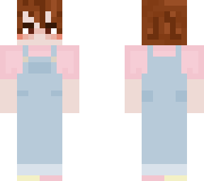 Pink Overalls with Socks | Minecraft Skin