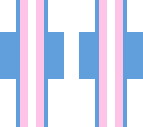 trans flag | Minecraft Skin