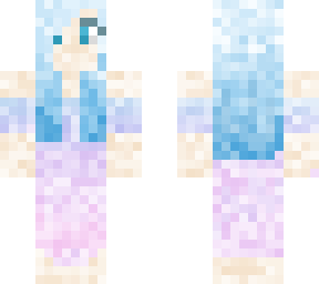 Blue-pink mermaid | Minecraft Skin