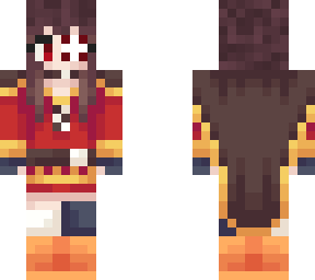 megumin(eyepatch) | Minecraft Skin