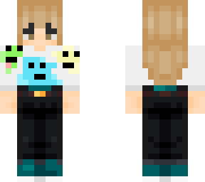 NIachu with blobs and hair back | Minecraft Skin