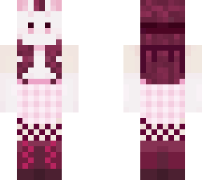 pink bunny girl | Minecraft Skin