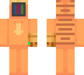 static head Garfield onesie | Minecraft Skin