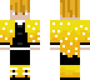 Zenitsu - Demon Slayer | Minecraft Skin