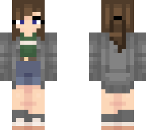 Brown Hair Lora | Minecraft Skin