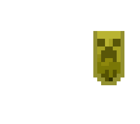 Golden creeper cape base (long) | Minecraft Skin