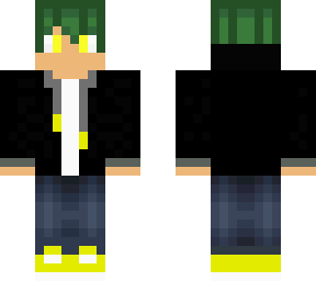 Green Phantom Human Morph | Minecraft Skin
