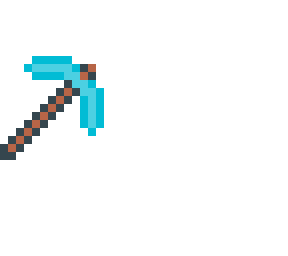 Minecraft Pixel Art Diamond Pickaxe