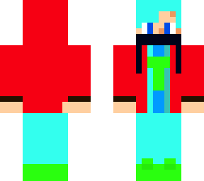 gamer red and blue | Minecraft Skins