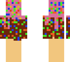 Chocolate Popsicle Dipped Strawberry /w Sprinkles | Minecraft Skin